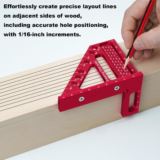 Carpenter Square Hole Scribing Ruler ~ 2simpleagency.com