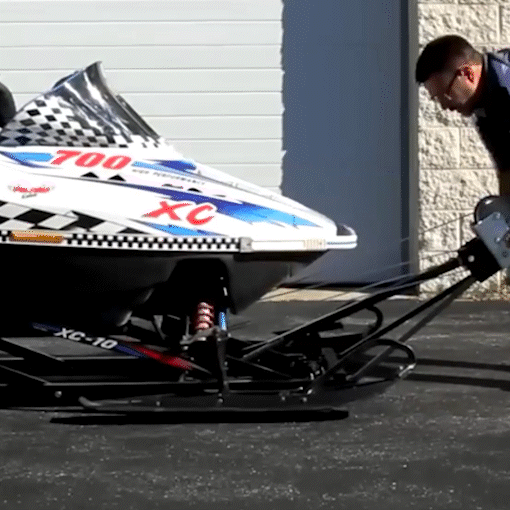 Snowmobile Jack Body Lift with Hand-Crank Winch ~ 2simpleagency.com