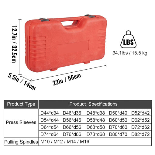 LCV & HGV Engines Universal Press and Pull Sleeve Kit ~ 2simpleagency.com