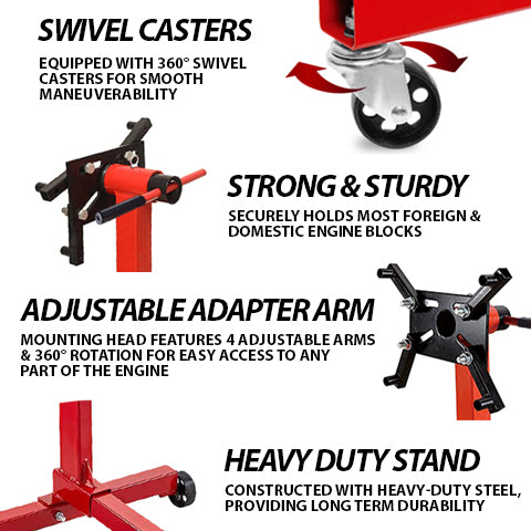 2SimpleAgency | Heavy Duty Rotating Engine Stand ~ 2simpleagency